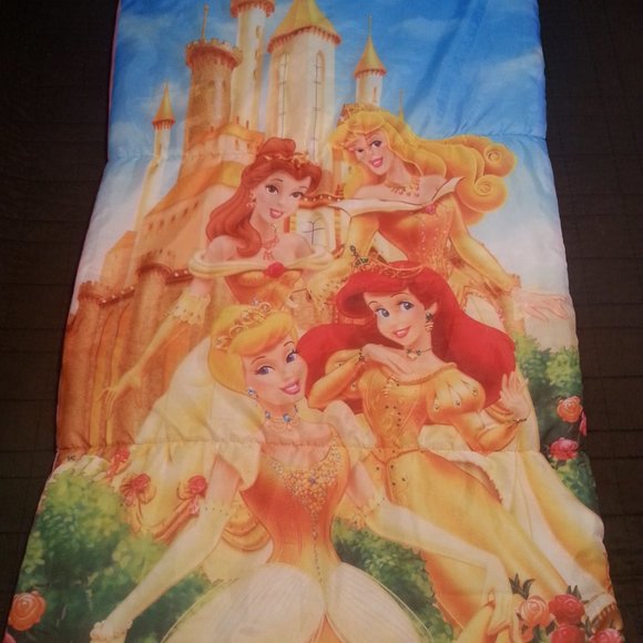 Disney | Other | Vintage Disney Princesses Sleeping Slumber Bag Ariel ...